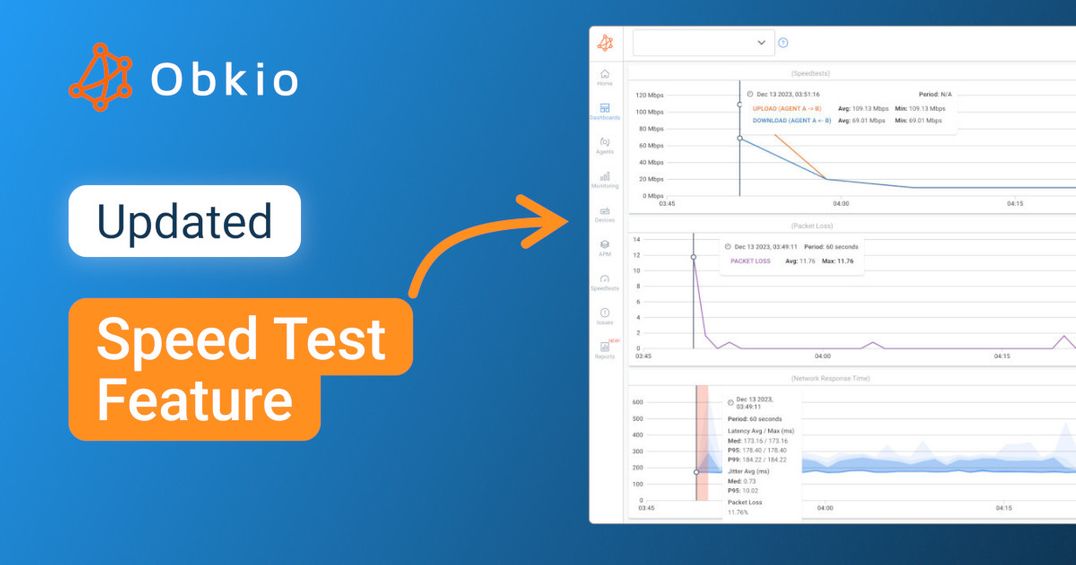 Network Performance Monitoring Features - Obkio